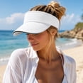 24PCS Sport Sun Visor Hats, White Golf Caps for Women Men, Adjustable ...