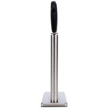 Mercer Culinary Genesis 6-Piece Forged Knife Block Set, Tempered Glass ...