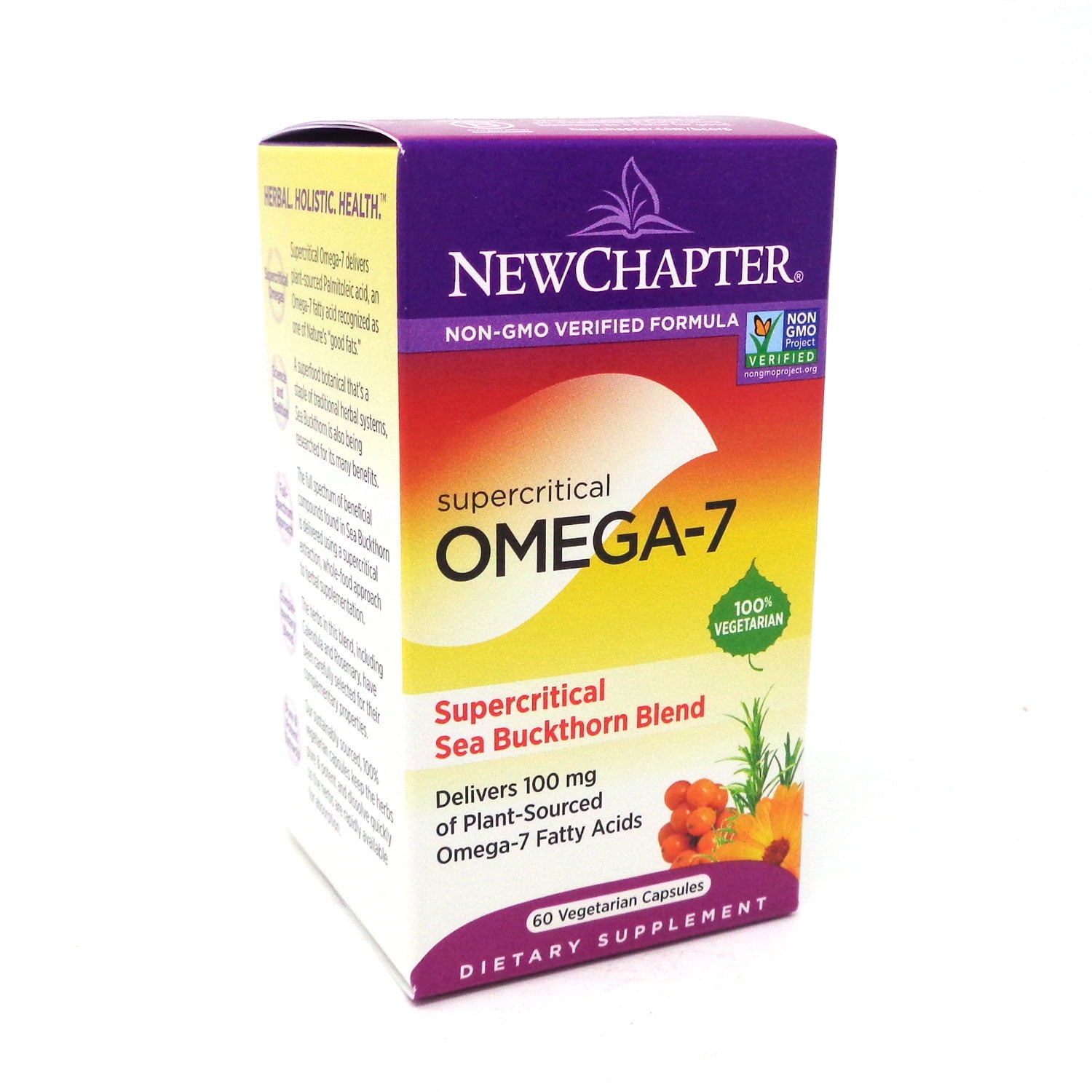New Chapter Supercritical Omega-7 Vegetarian Capsules, 465 Mg, 60 Ct ...