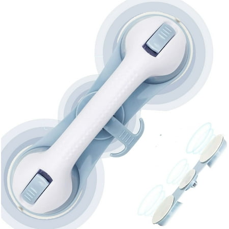 Qianli Shower Handle with 3 Safety Suction Cups, Mobile Grab Bars for ...