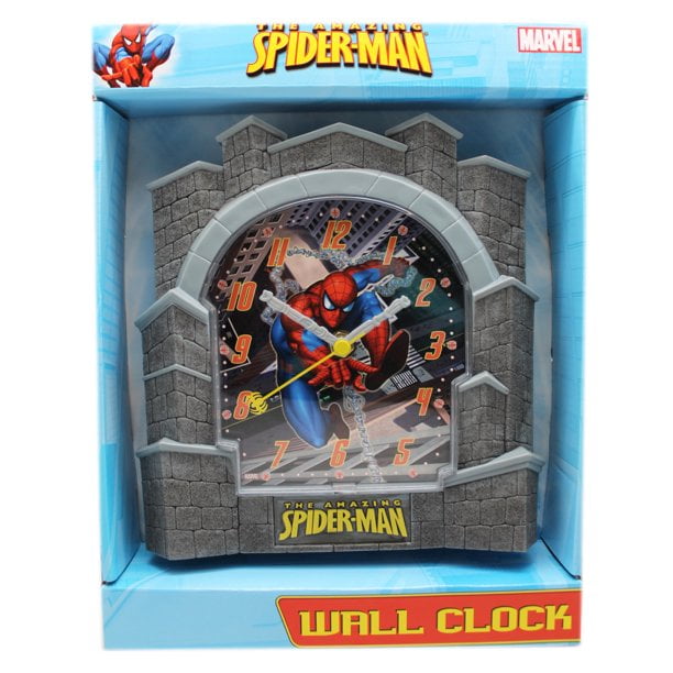 The Amazing Spider-Man City Building Wall Clock - Walmart.com