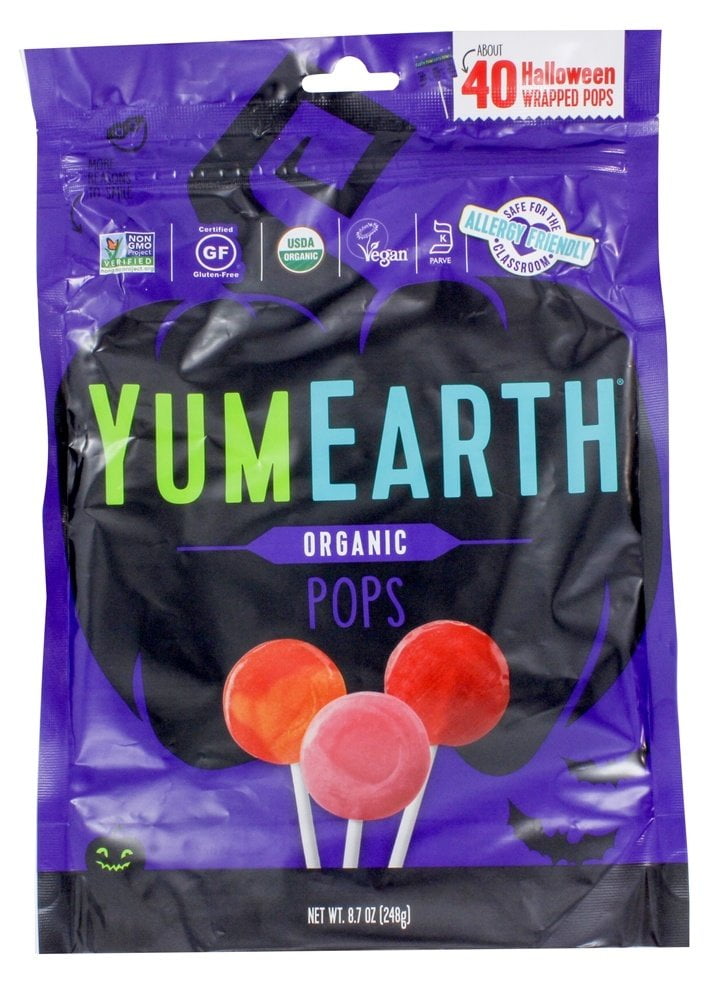 YumEarth - Organic Halloween Fruit Pops Variety Pack - 40 Lollipop(s ...