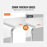 BENTISM 38in Clear Acrylic Console Table, Transparent U-Shape Side ...