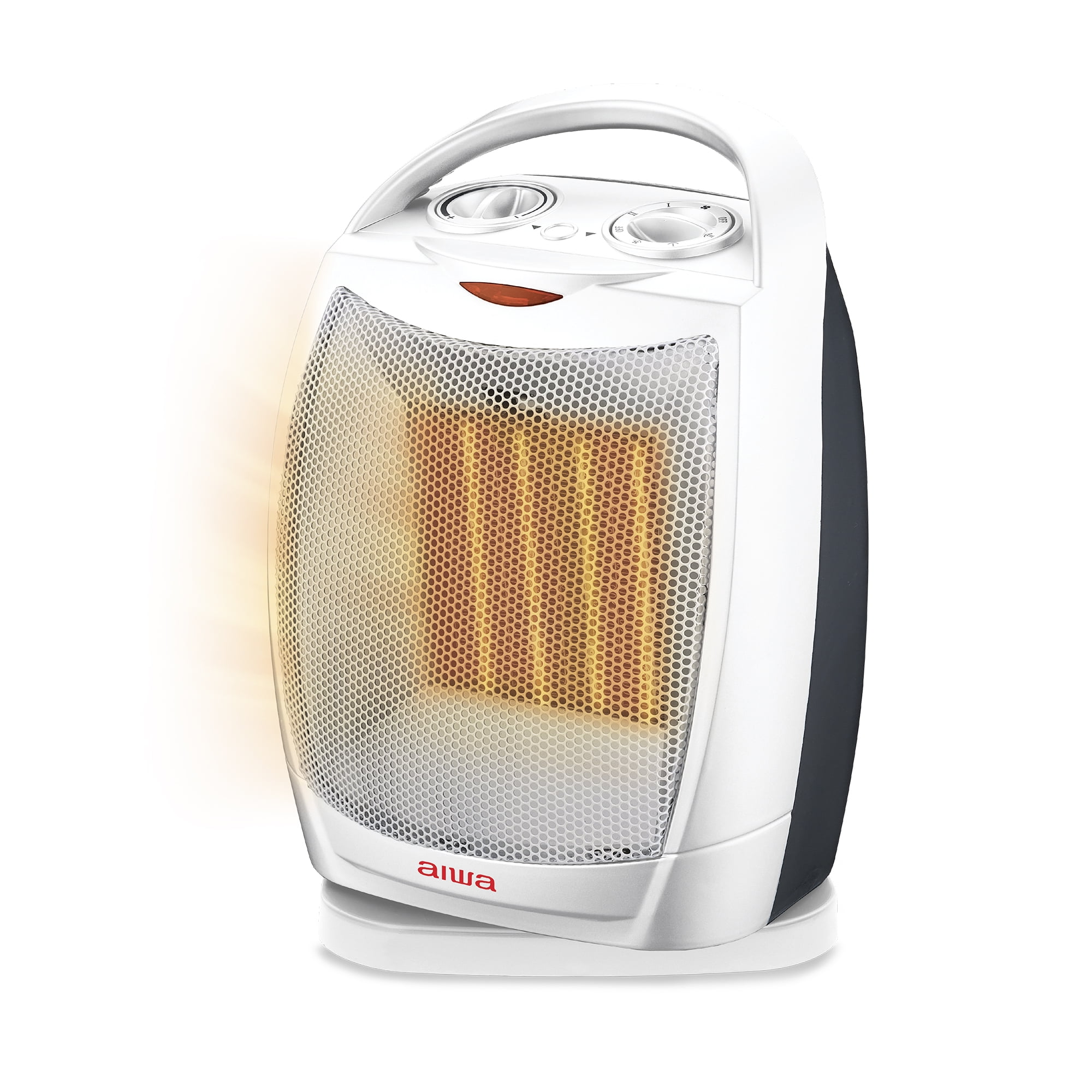 AIWA Oscillating Room Heater with Handle, Overheat Protection, Tip over ...