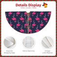 Bogiau Cute Flamingo Pattern Christmas Tree Skirt with Ties , Christmas ...