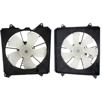 Garage-Pro Radiator and A/C Condenser Fan SET Compatible with 2006-2011 ...