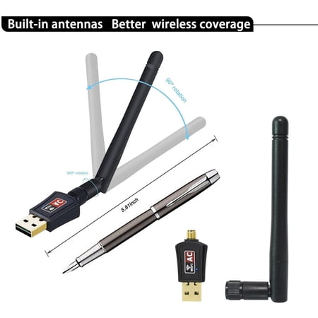 Maxesla WiFi Dongle High Speed Internet 5GHz 433Mbps Wireless USB WiFi ...
