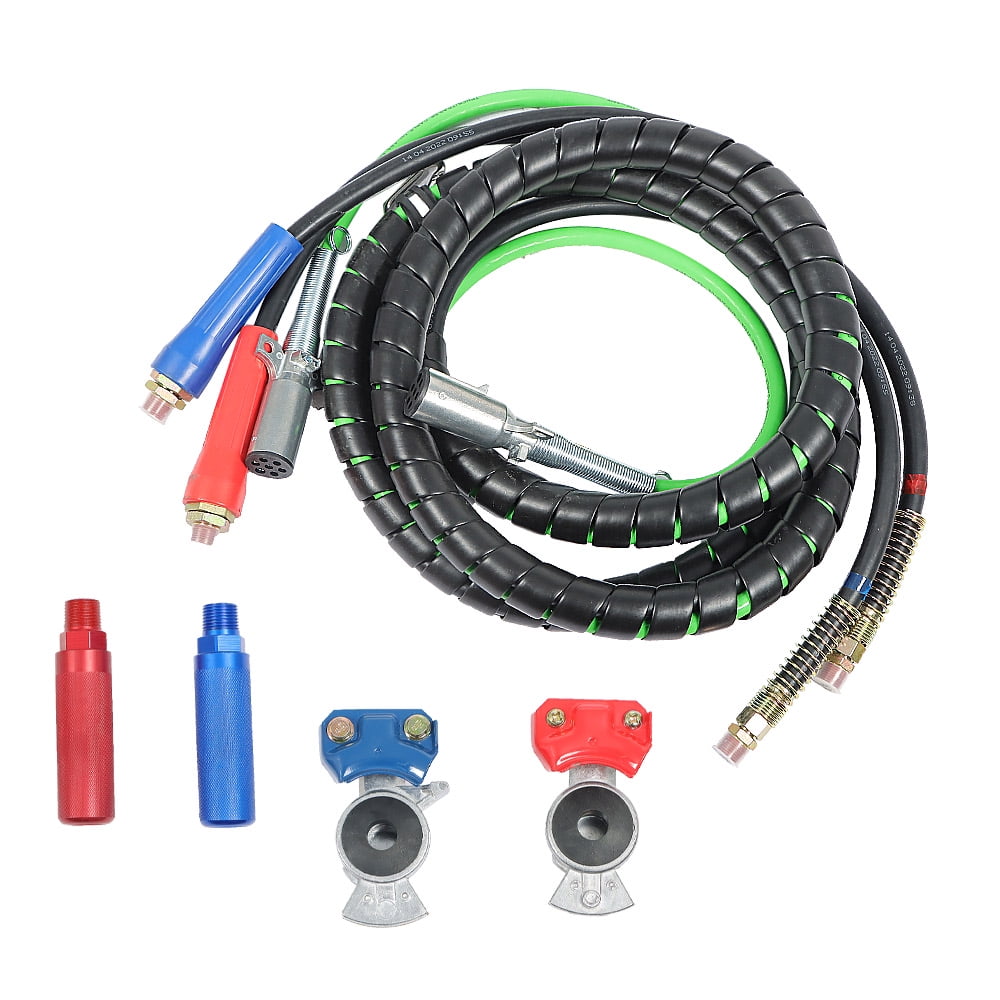 labwork 15 Ft. 3-in-1 Wrap 7 Way ABS Electrical Cables & Rubber Air ...