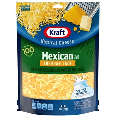 Kraft Mexican Style Four Cheese Blend Shredded Cheese, 16 oz Bag ...