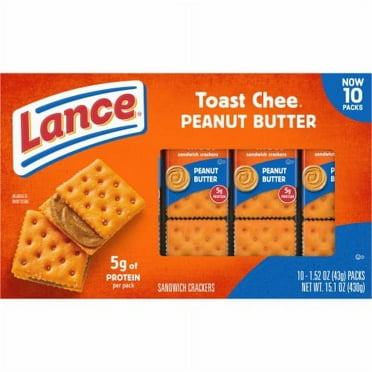 Lance Assorted Peanut Butter Sandwich Crackers, Individually Wrapped ...