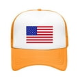 Baseball Cap Sun Hats Casual Summer Hat Usa Flag Mesh Trucker Hats for ...