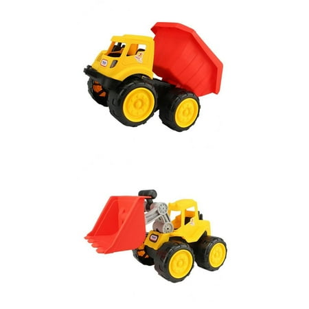 2 Pieces Beach Construction Vehicle Toy Push and Go , Kids Summer Gift ...