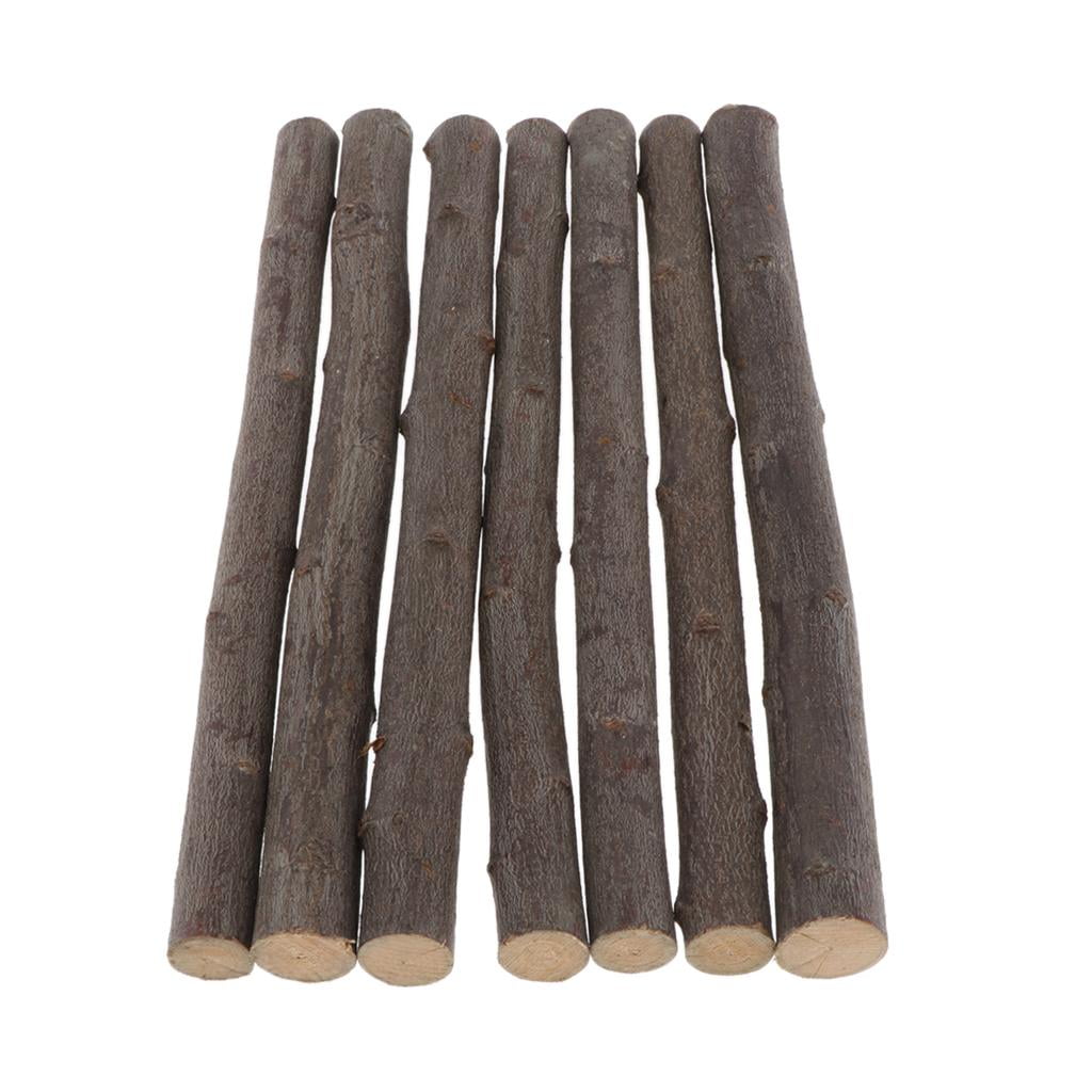 7pcs 12 Inch Long 0.6-1 Inch in Diameter Wood Log Sticks for crafts ...