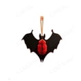 AZXY Halloween Foldable Honeycomb Bat Hanging Ornament, Black Red Paper ...