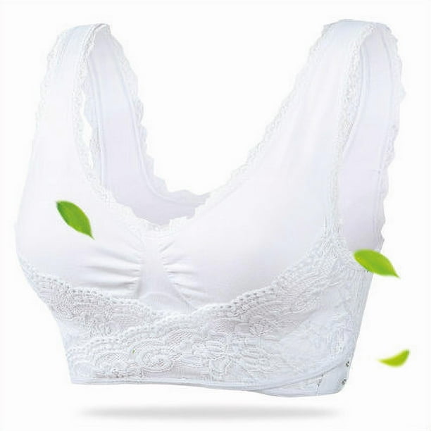 Coogoo Sexy Lace Bralette Solid Cross Side Buckle Bra Brassiere