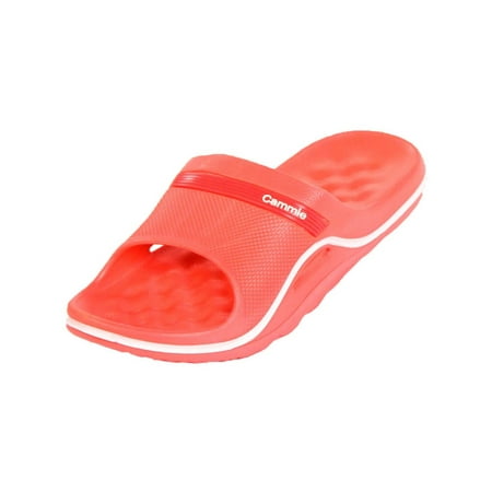 H2K Womens Glitter Bling Fancy Slide Flat Low Wedge Sparkle Sandals ...