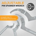 9PCS Adjustable Pin Spanner Wrench Set, 3/4" to 6-7/10", Coilover Hook ...