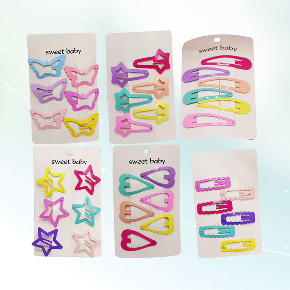 Upgrator Snap Hair Clips 36pcs With Metal Lace Square Shape For Women Hair Accessory 1.7x1.5x0.0in