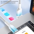 USB Type C Charging Cable Short Gradient Design Reinforced Nylon ...