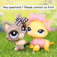 2 PCS Mini Pets Figures Toys Shorthair Cat 339 Wolfcat 1953,Minilpsshop ...