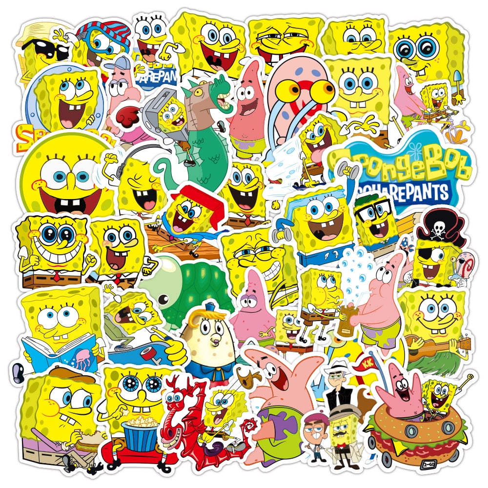 Spongebob Cartoon Set Of 22 Assorted Stickers Decal Set | atelier-yuwa ...