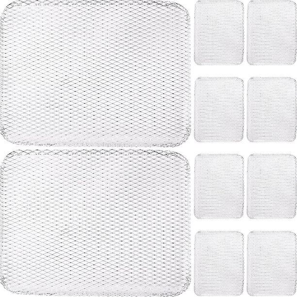 10 Pcs Hibachi Grill Grilling Mesh Sheet Disposable Grill Grate Baking ...
