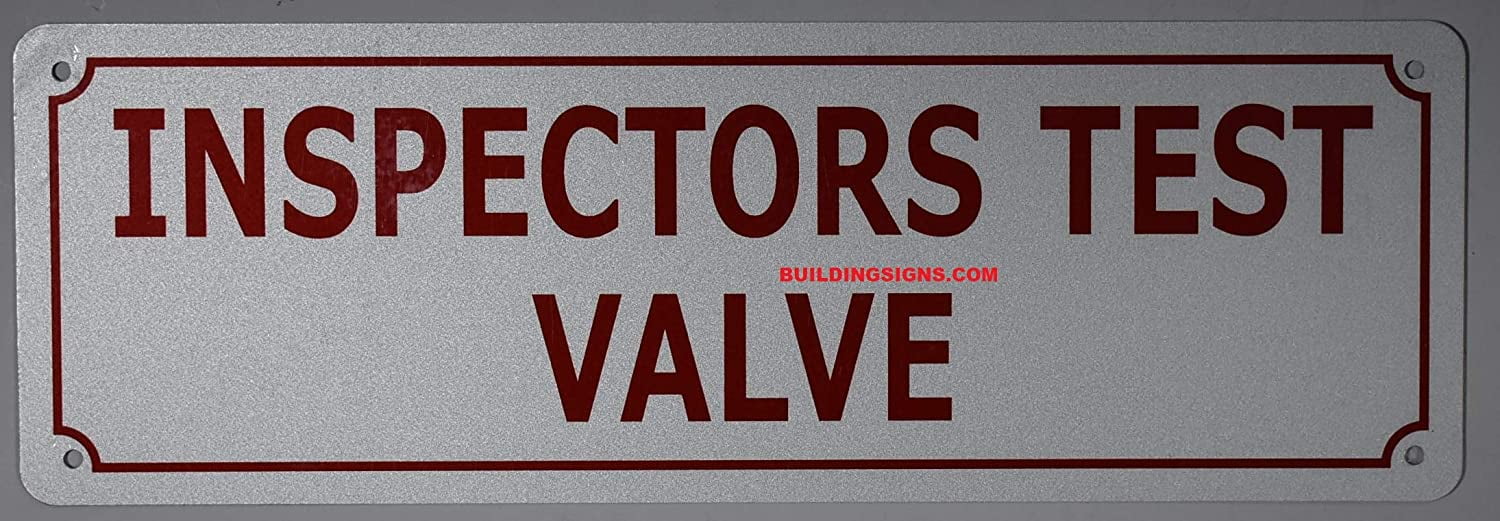 Inspector Test Sign (White, Reflective!!!, Aluminum 4x12)(ref-2022-4 ...