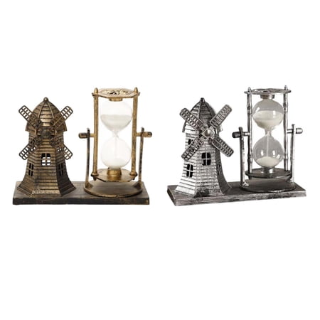 2x Light Hourglass Timer Figurine Creative Ornaments Table Centerpiece ...