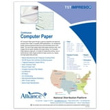 Continuous paper 14 7/8 x 11 Alliance, 20lb, ½ inch green bar , 1 Part ...