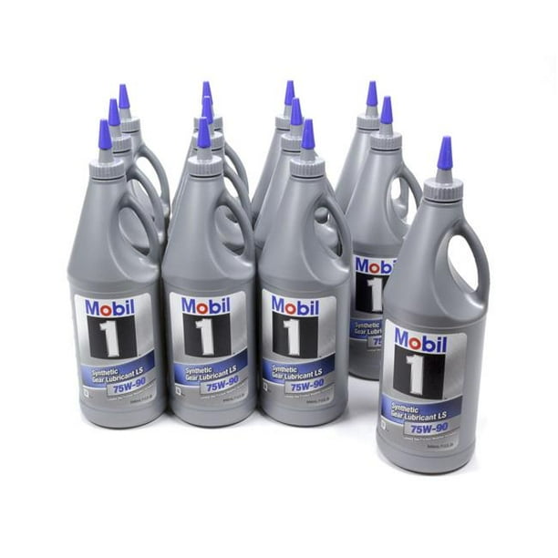 Mobil 1 104361 75W-90 Synthetic Gear Lube LS - 1 qt. - Case of 12 ...