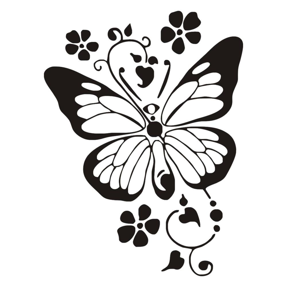 Butterfly Car Decal|Reflective Flower Butterfly Stickers|Waterproof ...