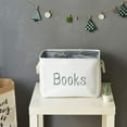 Book Basket for Kids Room, Book Storage Basket Book Organizer for ...
