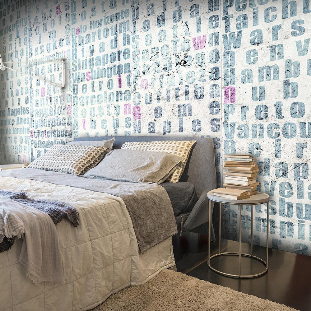 Repeating Wallpaper Roll - Concrete Cities - 32.8'L x 19.7"W - Walmart.com