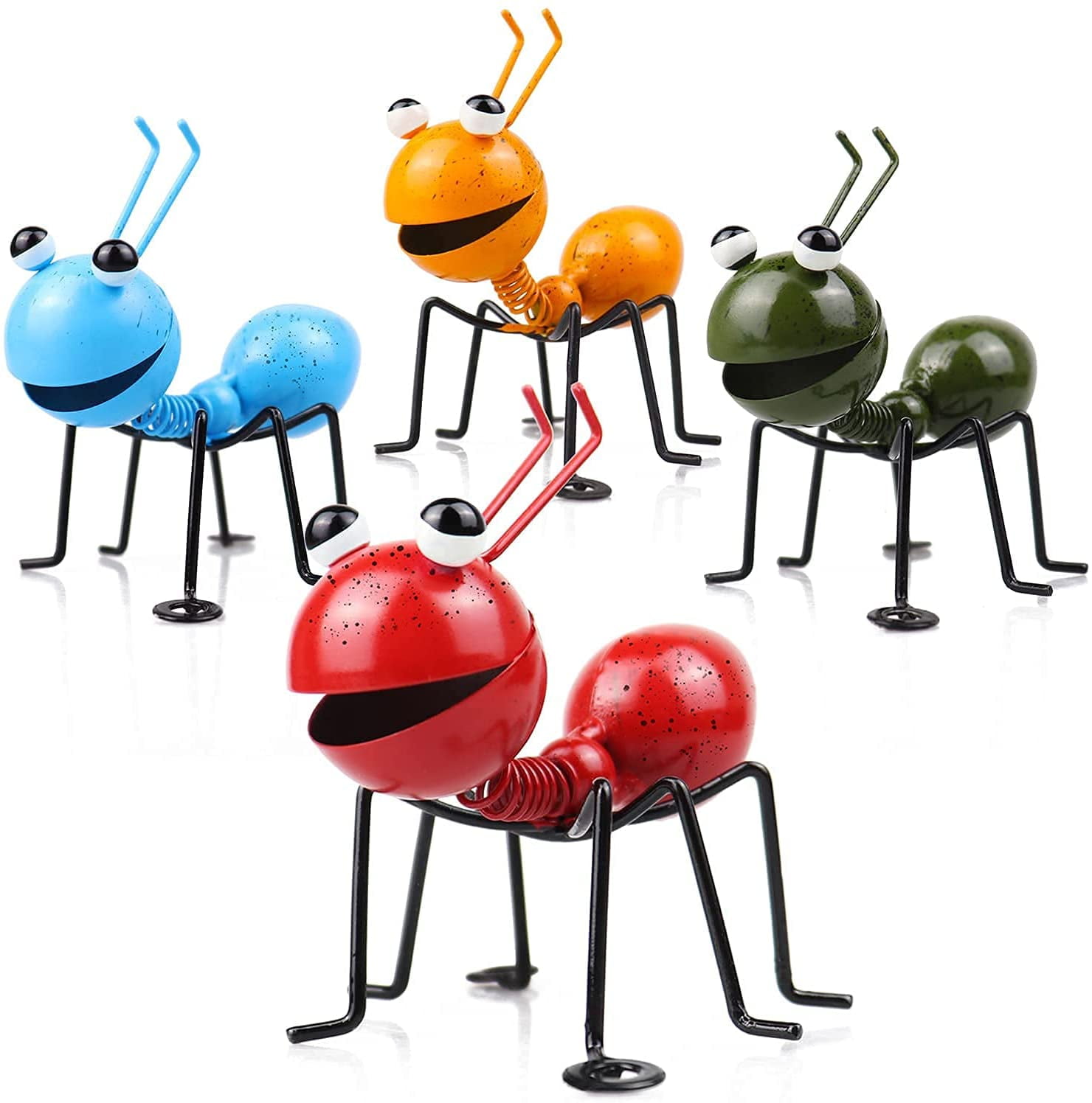 GRNSHTS 4 Pack Metal Ants Garden Decor, 3D Sculpture Ant Wall Art ...