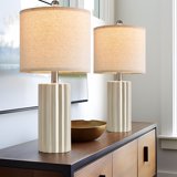 Free Shipping! Oneach Modern Beige Ceramic Table Lamp Set of 2 for ...