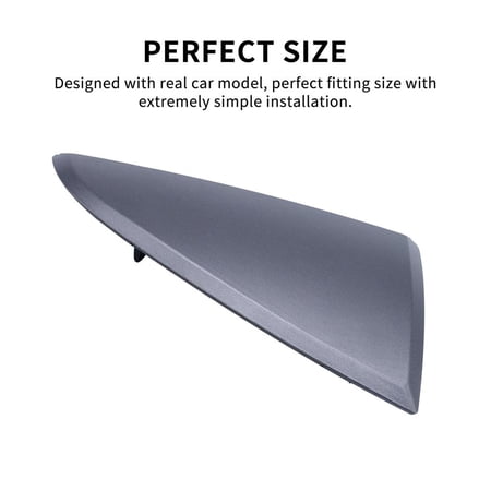 Dashboard Center Panel Trim Cover Graphite Black Smooth Plastic Trim ...