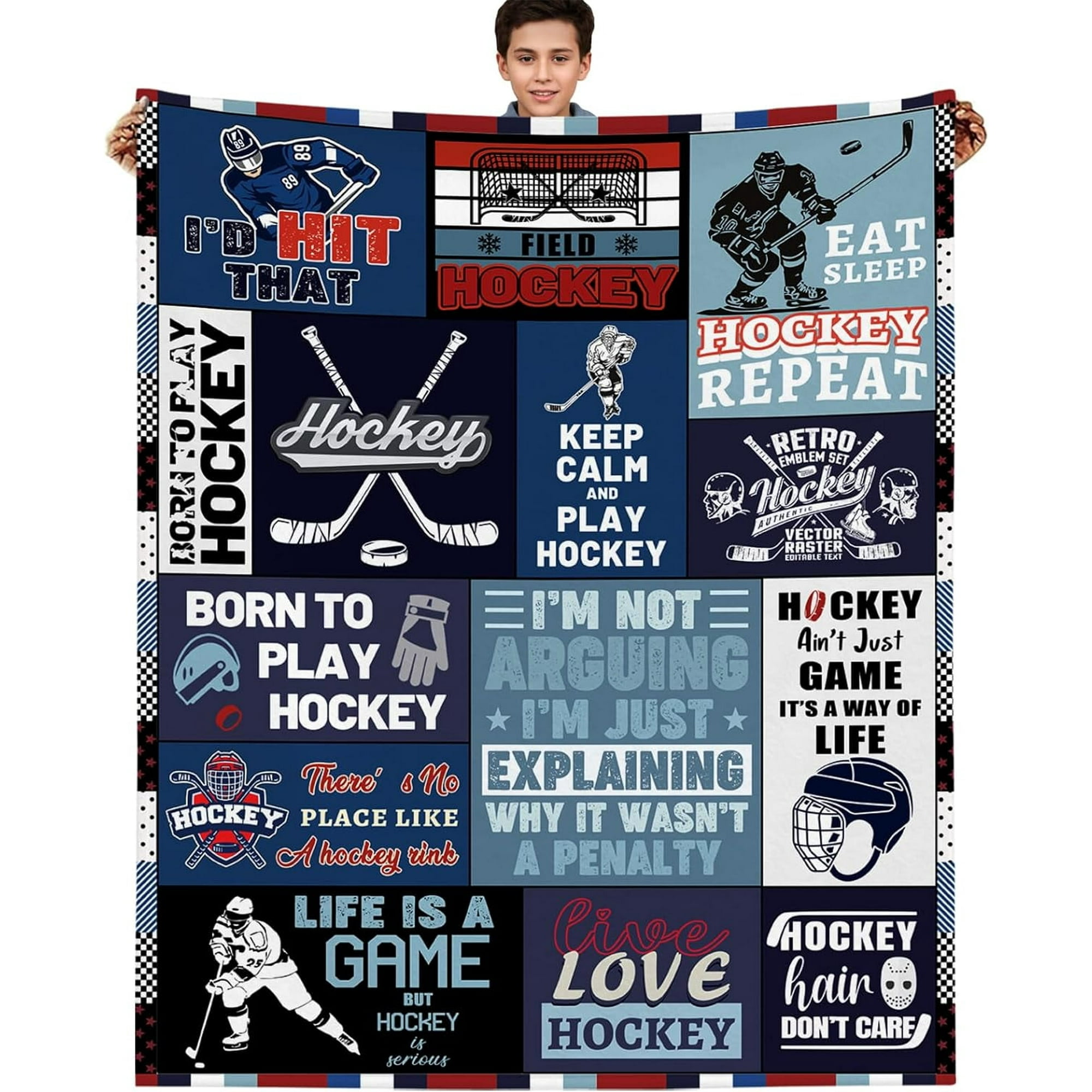 Click here for Xzyg Hockey Gifts For Boys Men Hockey Blanket For... prices