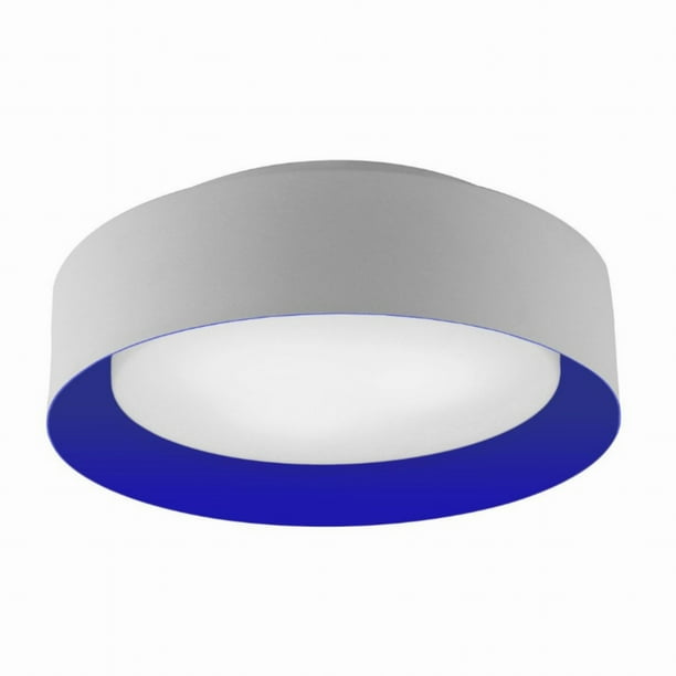 Lynch White & Blue Flush Mount Ceiling Light - Walmart.com
