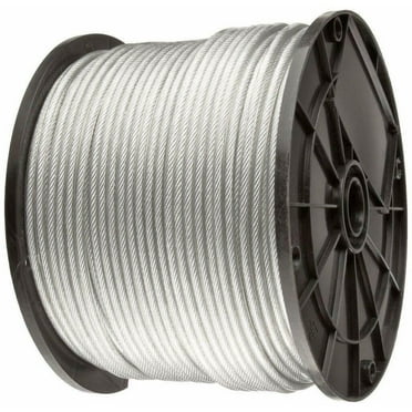 1/8 in. x 30 ft. Strong Steel Vinyl-Coated Wire Rope Kit - Walmart.com