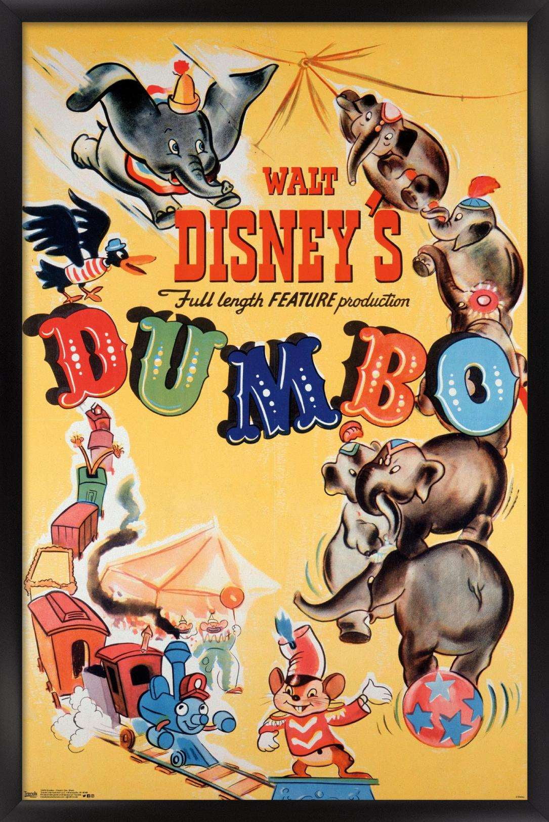 Disney Dumbo - Classic One Sheet Wall Poster, 22.375" x 34", Framed ...