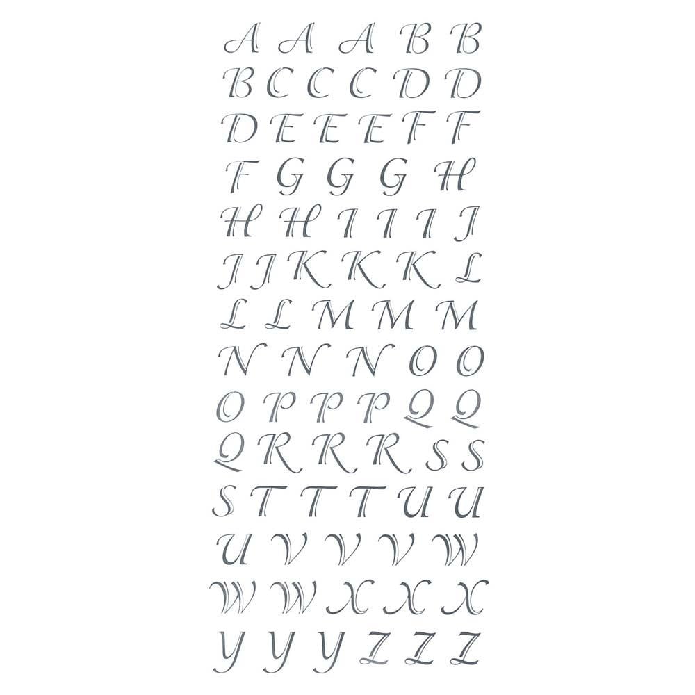 Script Alphabet Letters