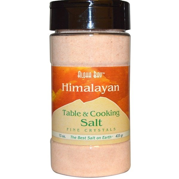Aloha Bay, Himalayan Table & Cooking Salt, Fine Crystals, 15 oz ...
