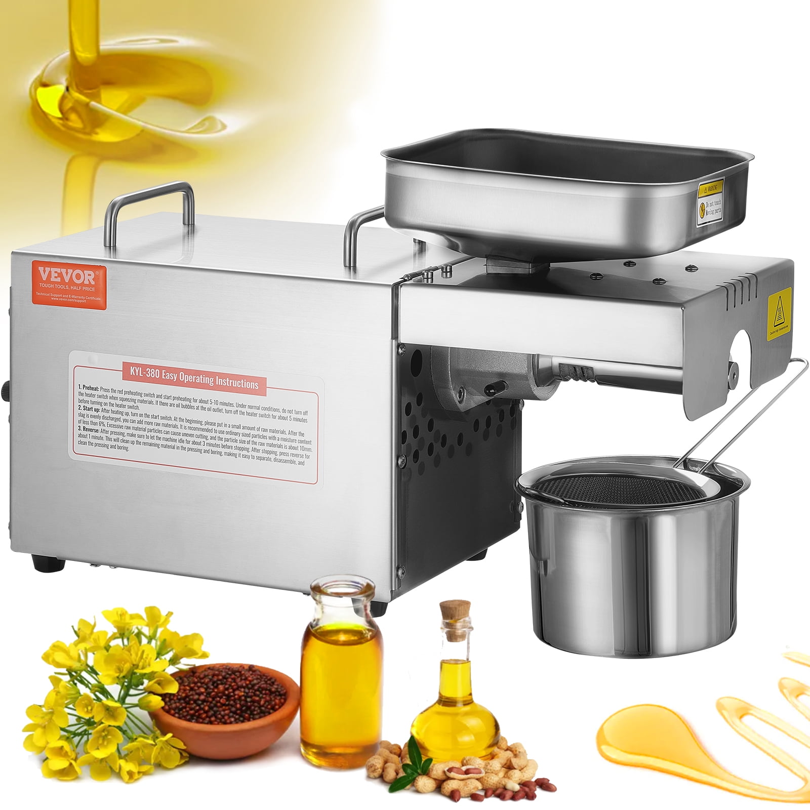 Click here for Vevor Electric Oil Press Machine  700w Stainless S... prices