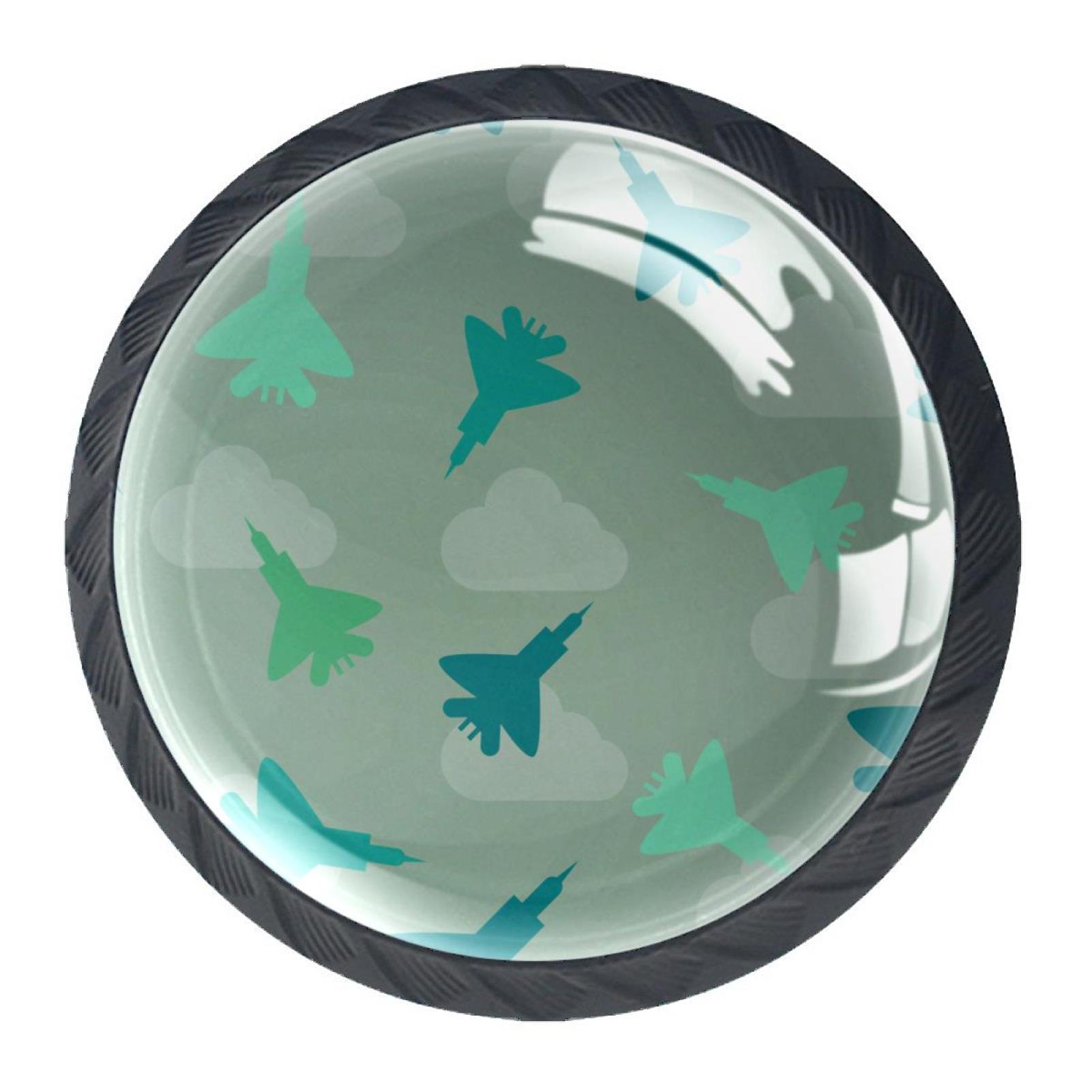 4 Pcs Fighter Planes Knobs for Kitchen Cabinet Cupboard Dresser ...