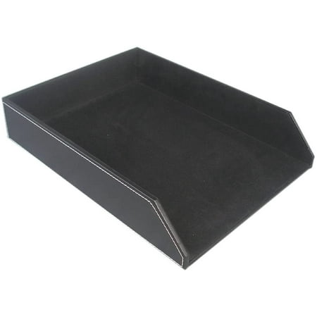A4 Leather Desk Files Mail Tray Black | Walmart Canada
