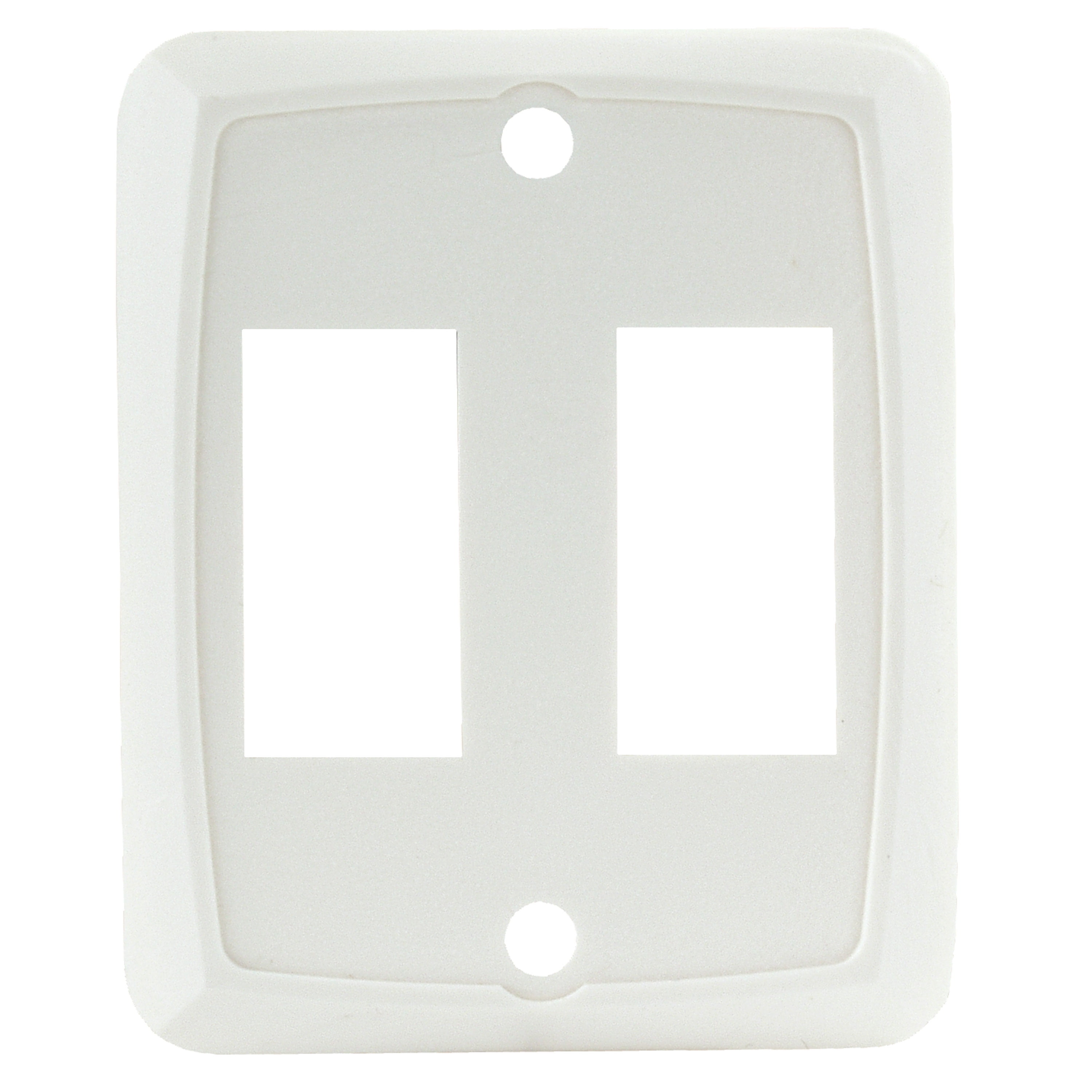 JR Products 12875 Double Switch Face Plate - White - Walmart.com