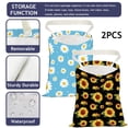 2Pcs 2 Colors Printed Polyester Hanging Car Trash Bags Collapsible ...