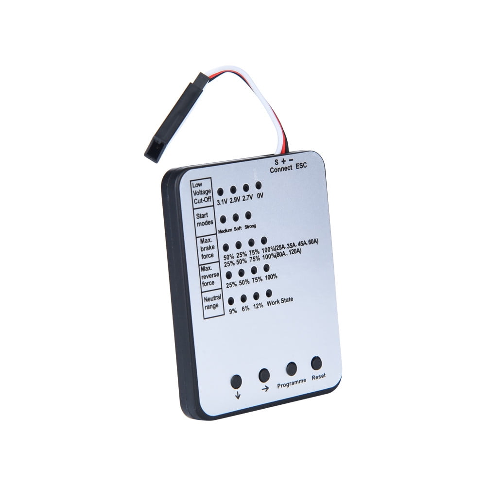 Programming Card for RC Car ESC Brushless Electronic Speed Controller ...