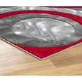 GLORY RUGS Area Rug Modern 4x6 Light red Circles Geometry Soft Hand ...