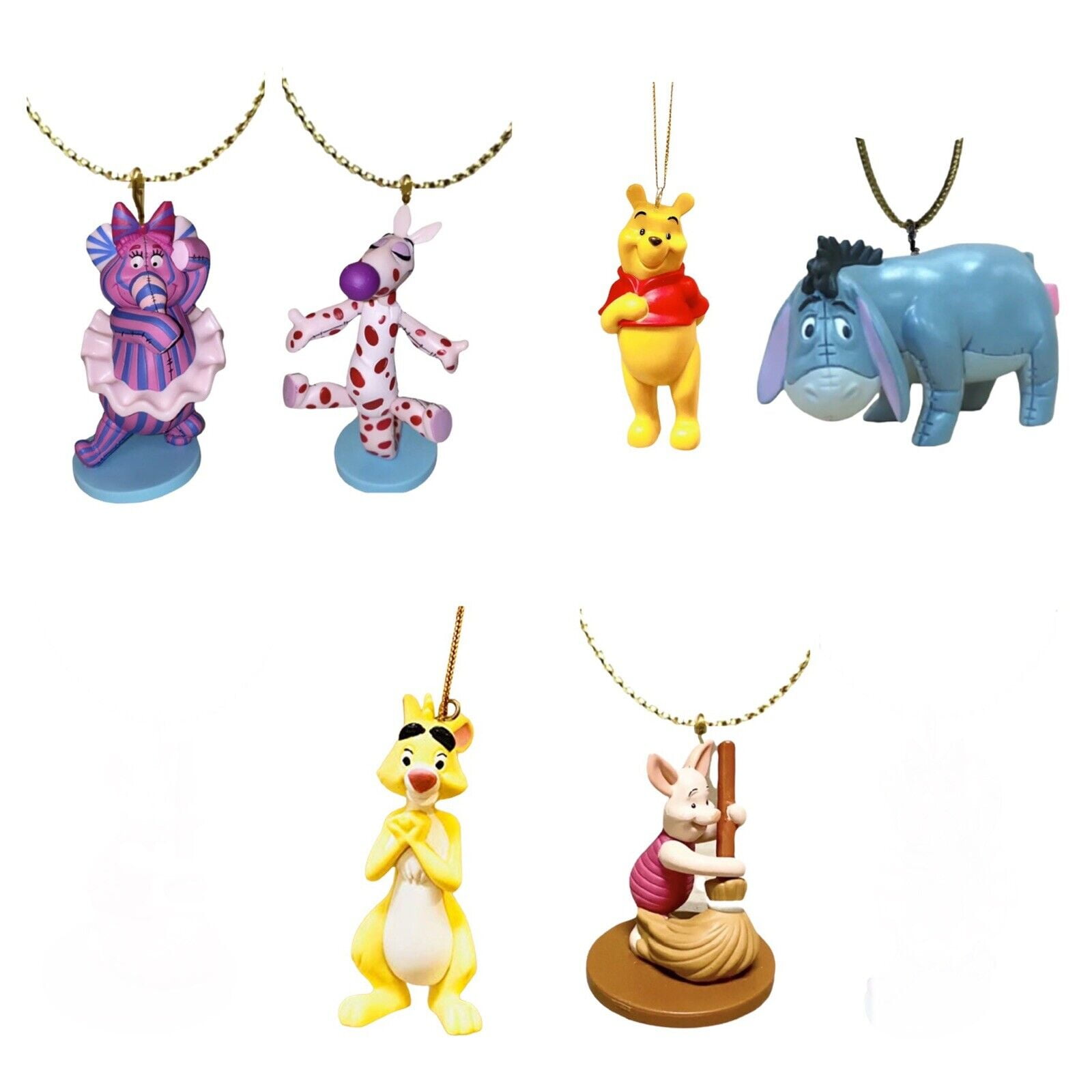 Pooh Piglet Woozle Pink Woozle Lumpy Eeyore Yellow Rabbit 6 PVC ...